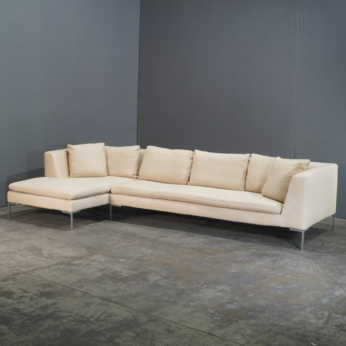 B&B Italia Cream Charles Corner Sofa by Antonio Citterio – REHAUS