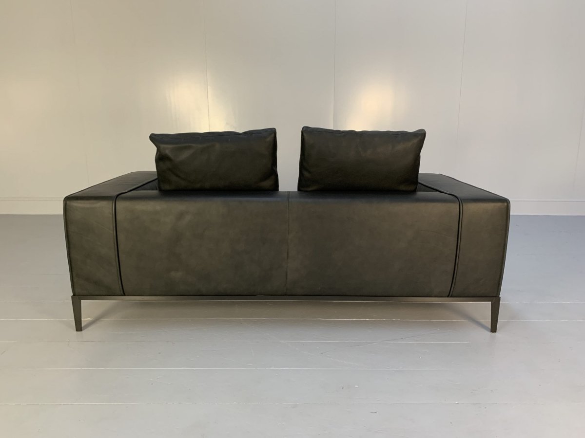B&B Italia Simplex 2.5-Seat Sofa - In Charcoal Gamma Leather – REHAUS
